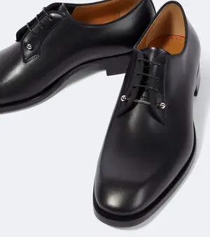 CHRISTIAN LOUBOUTIN Chambeliss Leather Derby Shoes - Black