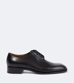 CHRISTIAN LOUBOUTIN Chambeliss Leather Derby Shoes - Black