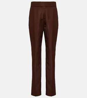 Jacquemus High-rise Tapered Pants - Brown