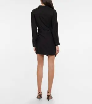 Jacquemus La Robe Bahia Gathered Mini Dress - Black