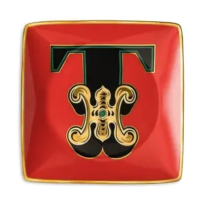 Versace Holiday Alphabet Canape Dish - T