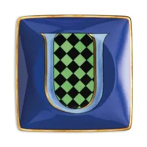 Versace Holiday Alphabet Canape Dish - U