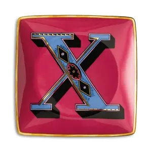 Versace Holiday Alphabet Canape Dish - X
