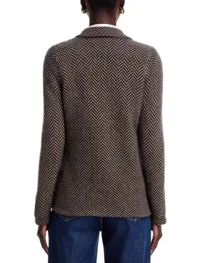 Bloomingdale'S 100% Cashmere Notch Lapel Blazer