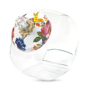 MACKENZIE-CHILDS Cookie Jar With Flower Market Lid - Multi