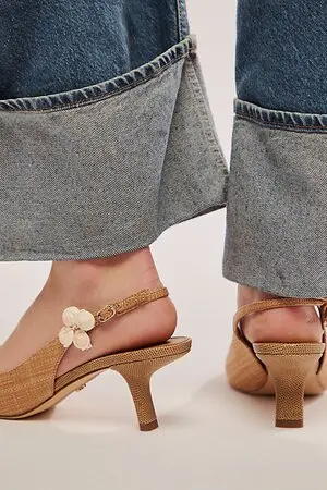 Sam Edelman Bianca Sling Heels - Neutral