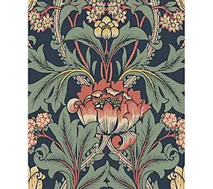 NEXTWALL Primrose Floral Vintage Peel And Stick Wallpaper - One-color