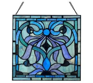 RIVER OF GOODS 12'h Ilsa Stained Glass Window P Anel - One-color
