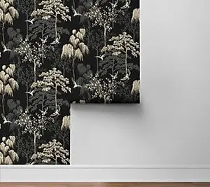 NEXTWALL Bird Garden Peel And Stick Wallpaper - One-color
