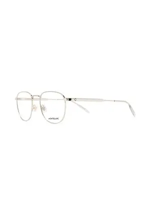 Montblanc Logo-plaque Round-frame Glasses
