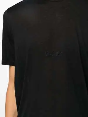 Saint Laurent Crew-neck Short-sleeve T-shirt - Black