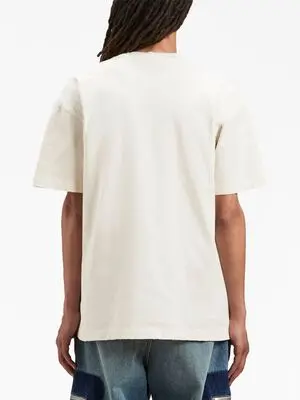 Palm Angels Rainbow-graphic Crew-neck T-shirt