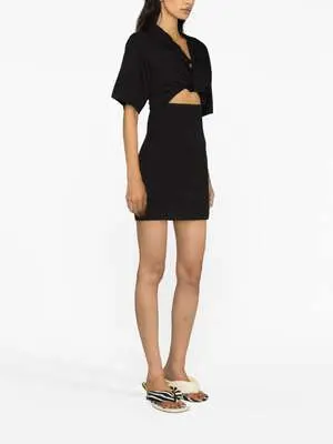 Jacquemus La Robe T-shirt Bahia Minidress - Black