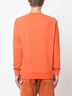 Maison Kitsuné Logo-print Cotton Sweatshirt - Orange