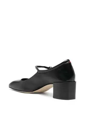 AeydĒ Aline Square-toe Leather Pumps