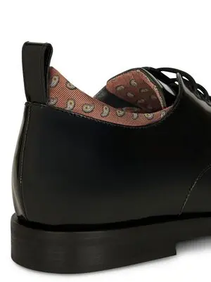 Etro Paisley-print Leather Derby Shoes