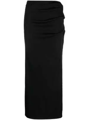 Christopher Esber Twist-detail Ribbed Skirt - Black