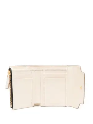 Marni Logo-stamp Leather Wallet - Neutrals