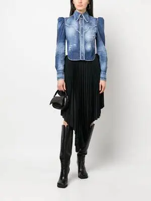 Dsquared2 Distressed Western-style Shirt