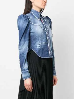 Dsquared2 Distressed Western-style Shirt