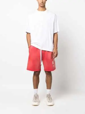 Amiri Logo-print Drawstring-waistband Cotton Shorts