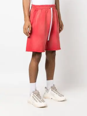 Amiri Logo-print Drawstring-waistband Cotton Shorts