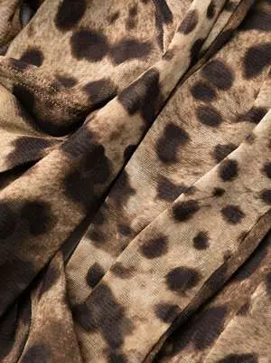 Dolce & Gabbana Leopard-print Tights - Brown