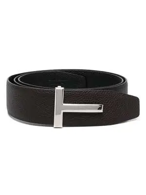 TOM FORD T Icon Reversible Belt - Brown