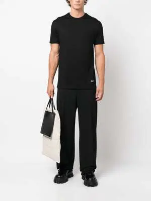 JIL SANDER Logo-plaque Jersey-knit T-shirt
