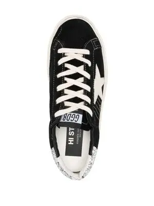 GOLDEN GOOSE Hi Star Glitter Suede Sneakers