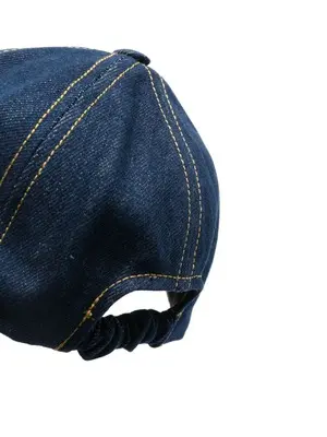 PATOU Logo-embroidered Cap - Blue