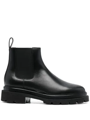 Santoni Round-toe Leather Boots
