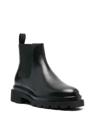 Santoni Round-toe Leather Boots