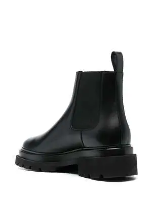 Santoni Round-toe Leather Boots