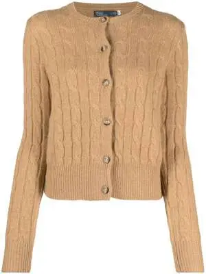 Polo Ralph Lauren Cable-knit Cashmere Cardigan - Neutrals