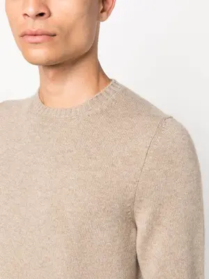 DRUMOHR Crew-neck Cashmere Sweater - Neutrals