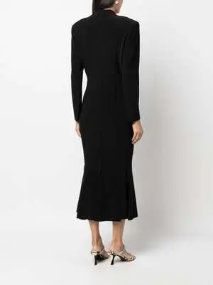 Norma Kamali Flared Blazer Midi Dress