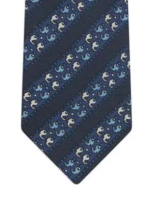 Etro Geometric-pattern Silk Neck Tie