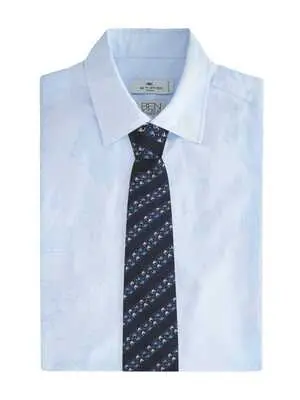 Etro Geometric-pattern Silk Neck Tie