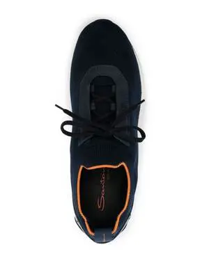 Santoni Sock-style Low-top Sneakers - Blue
