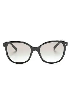 Prada Oval-frame Sunglasses - Black