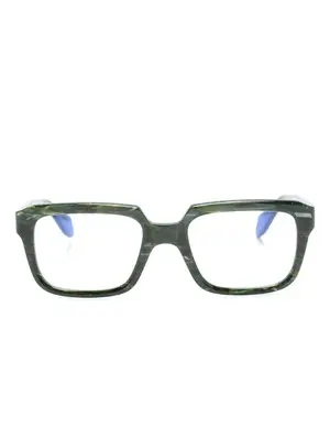 CUTLER & GROSS Square-frame Eyeglasses - Blue