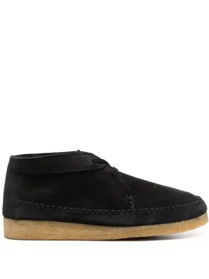 Clarks Stitch-detail Suede Boots - Black