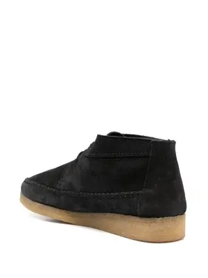 Clarks Stitch-detail Suede Boots - Black
