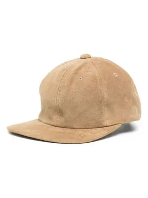 BEAMS Logo-embroidered Suede Cap