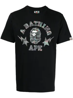A BATHING APE Logo-print Cotton T-shirt