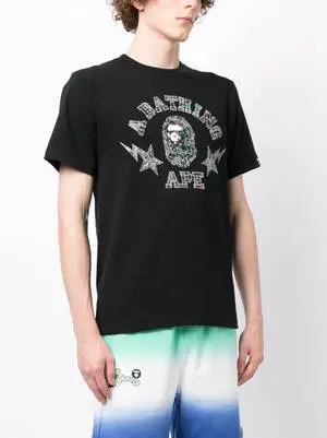 A BATHING APE Logo-print Cotton T-shirt