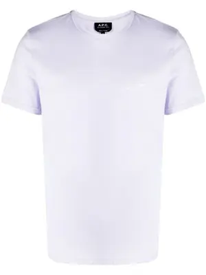 A.p.c. Logo-print Crew-neck Cotton T-shirt