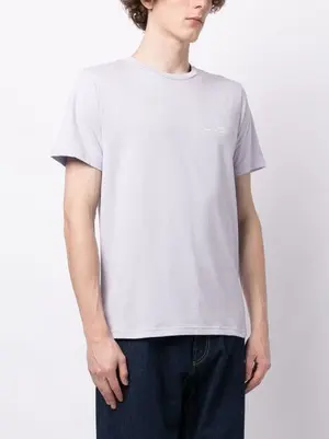 A.p.c. Logo-print Crew-neck Cotton T-shirt