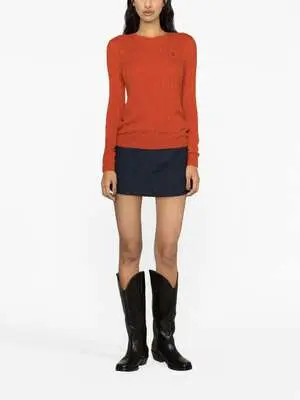 Polo Ralph Lauren Cable-knit Wool-cashmere Blend Jumper - Red